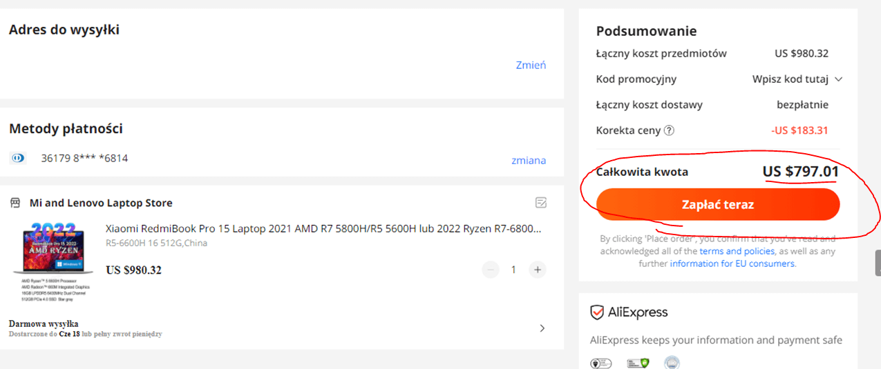 Jak płacić na AliExpress? - Finhack