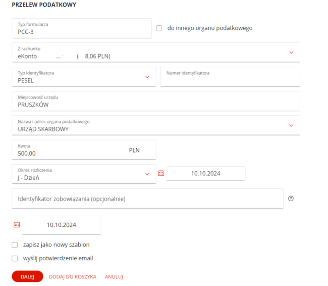 Jak zrobić przelew podatkowy? - Finhack
